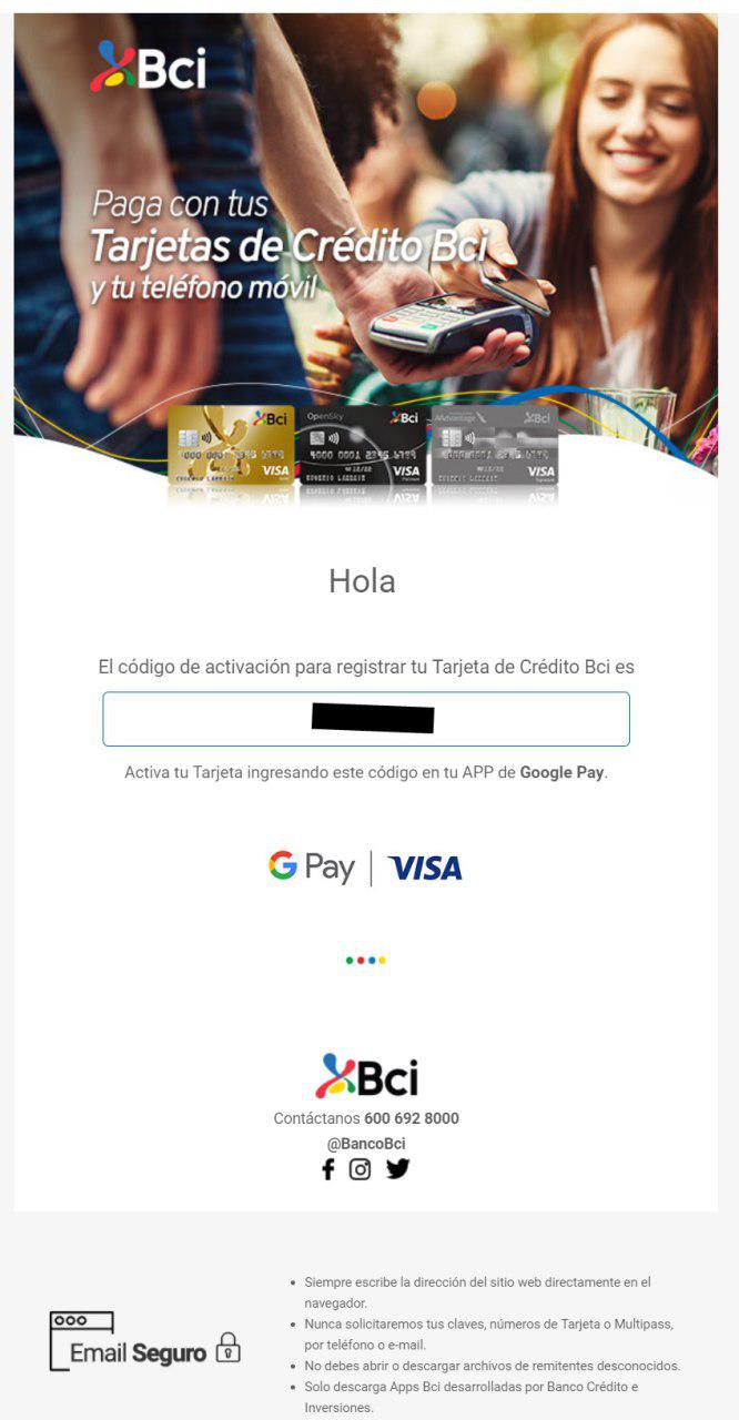 [Actualizado] BCI será el próximo banco en Chile en operar con Google Pay