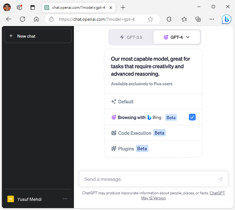 Bing se convierte en el buscador predeterminado para ChatGPT #MSBuild