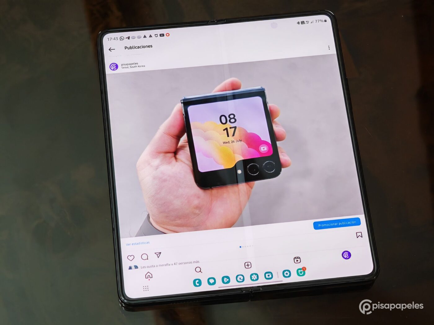 El Samsung Galaxy Z Fold6 sería más ancho y cuadrado