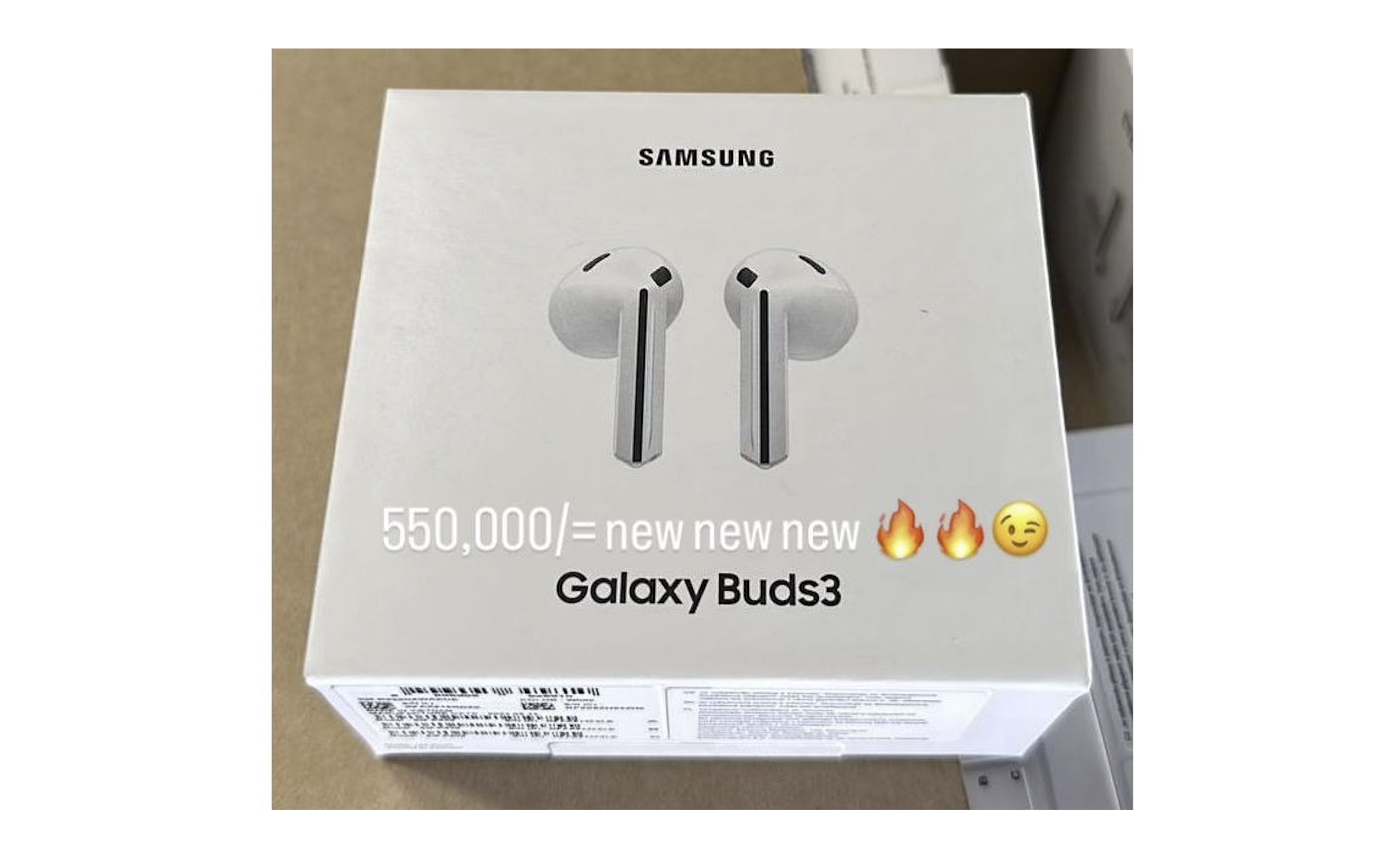 Filtran la caja de los Galaxy Buds 3 revelando su nuevo diseño