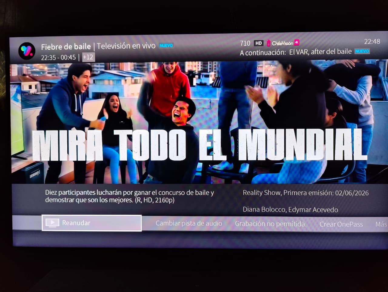VTR y Claro estrenan señal 4K de Chilevisión
